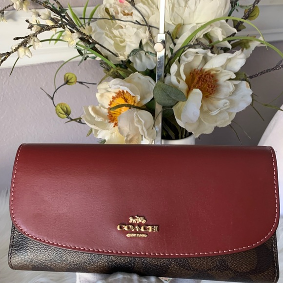Coach | Bags | Coach Wallet With Checkbook Cover | Poshmark
